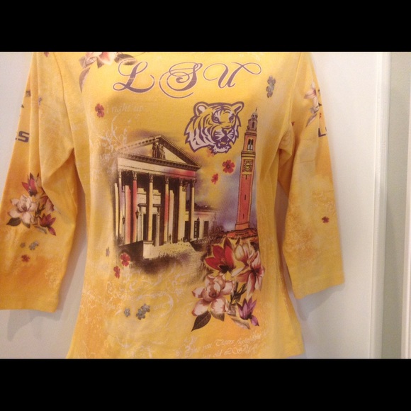 p.michael | Tops | P Michael Lsu T Shirt | Poshmark